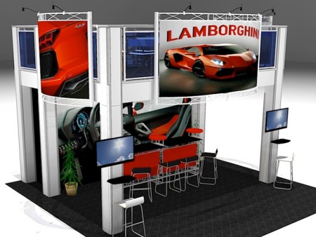Selection of Two Story Double Deck Trade Show Exhibits