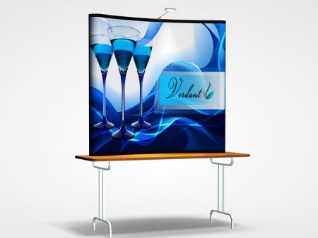 Full height US made 6 ft Pop Up Table Top Display