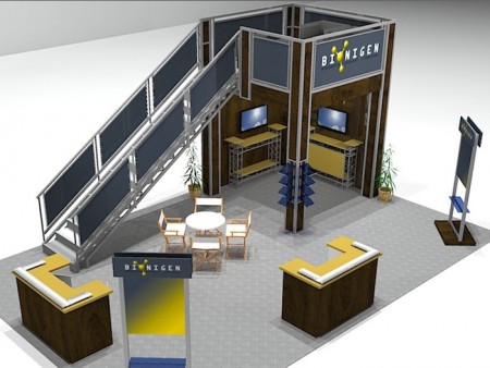 Selection of Two Story Double Deck Trade Show Exhibits